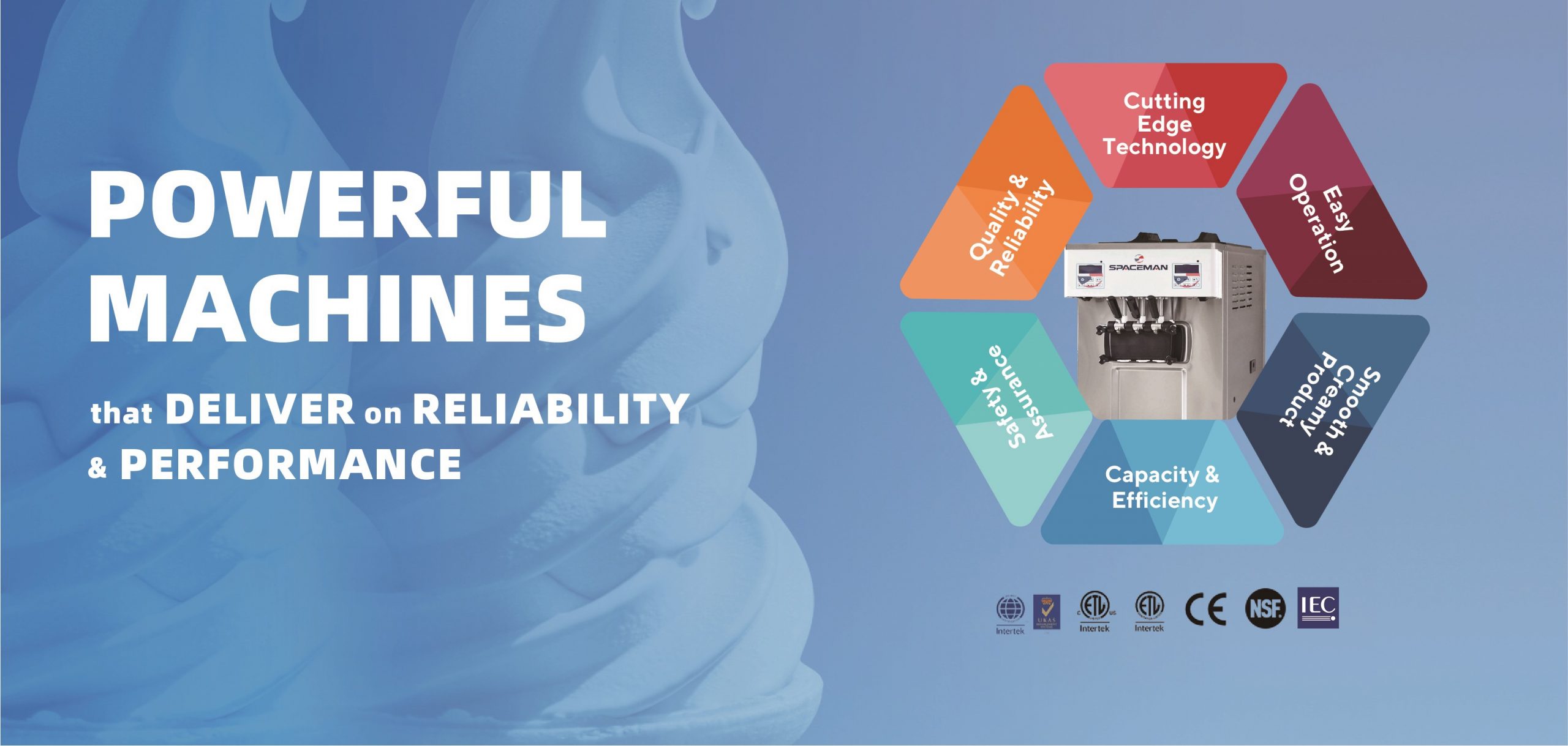 Spaceman USA Soft Serve Machines and Frozen Beverage Dispensers